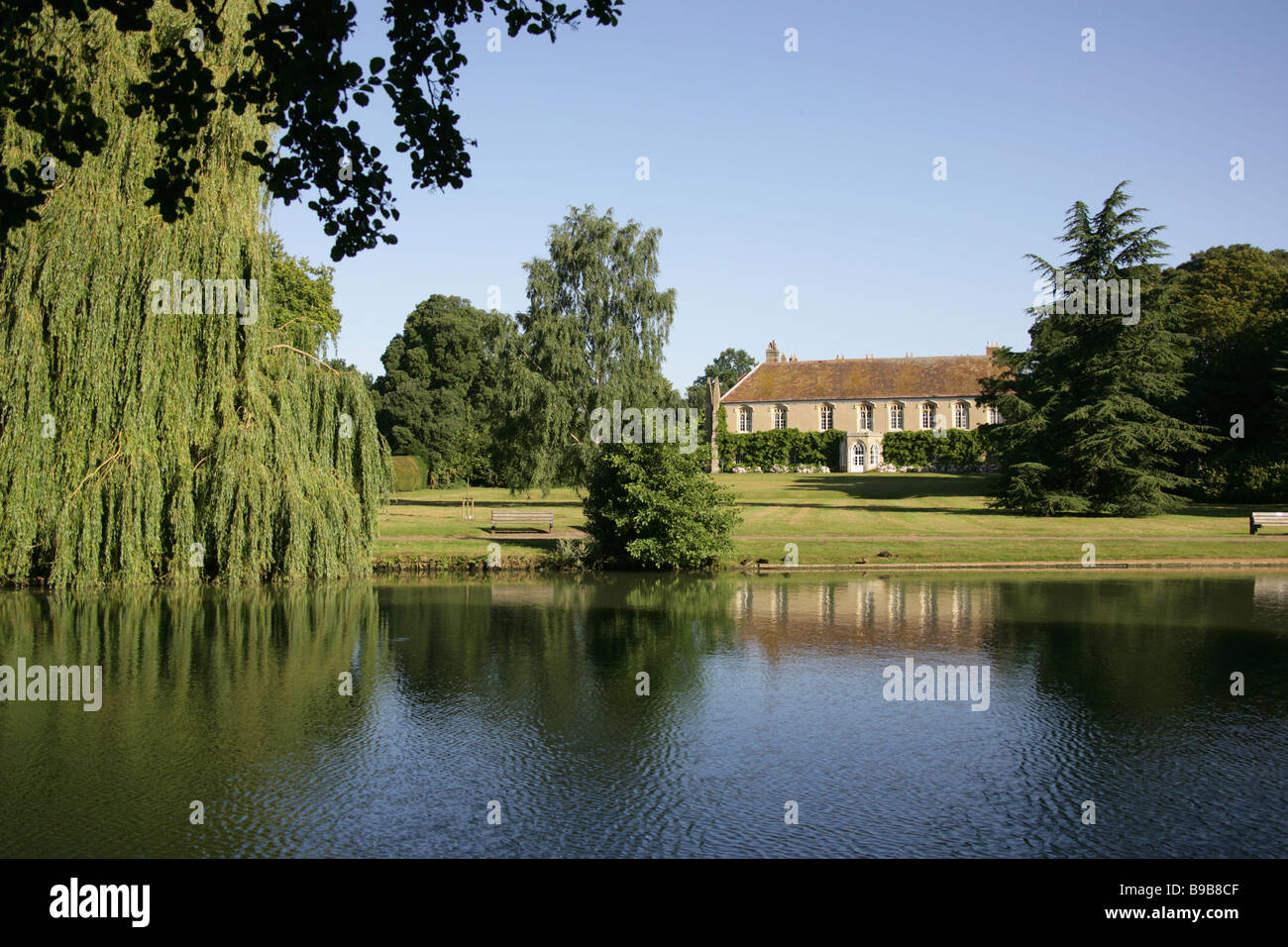 Village of Chicksands, England. The 12th century Gilbertine Priory of ...