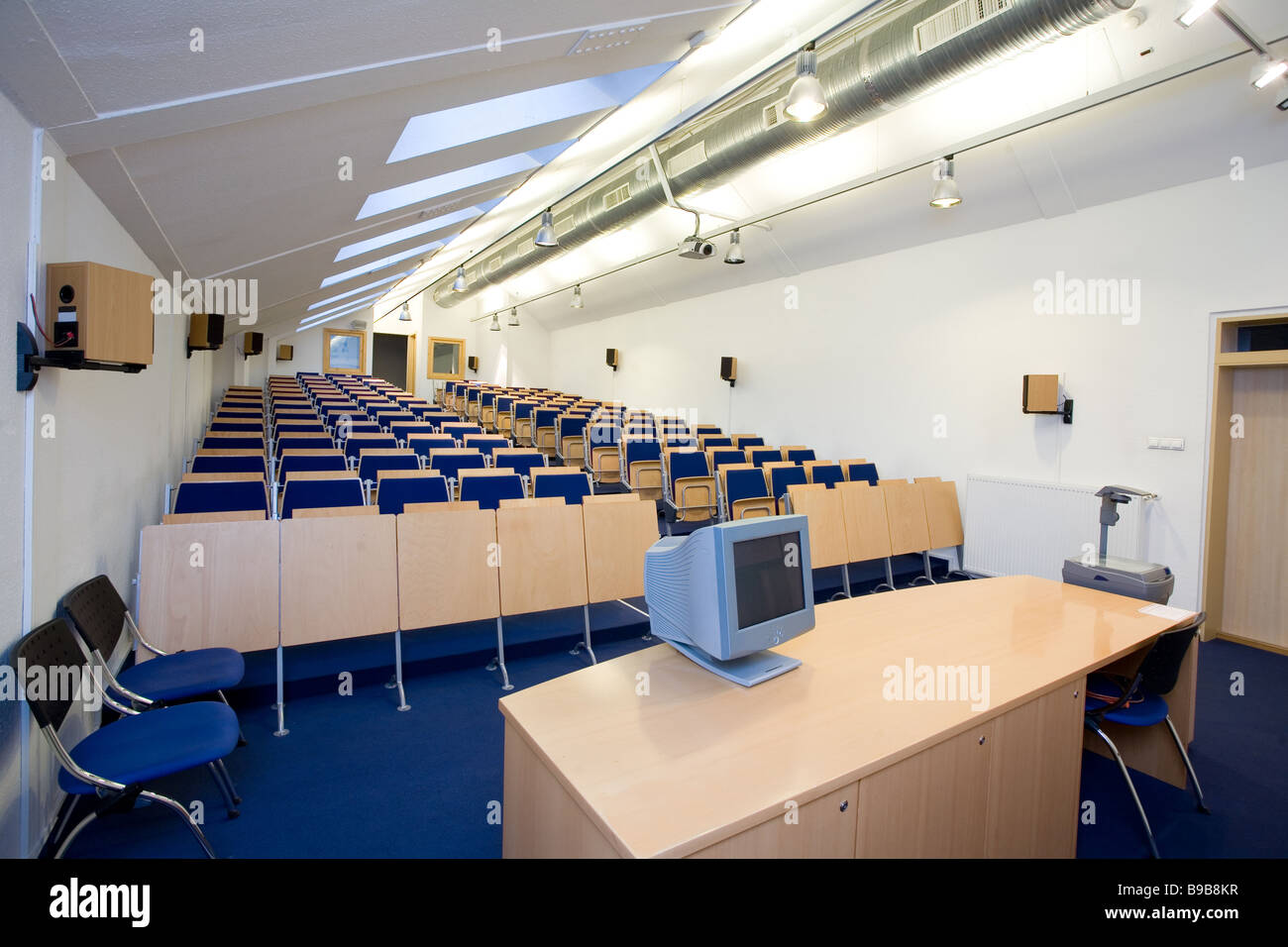 Empty Classroom And Computer High Resolution Stock Photography and ...