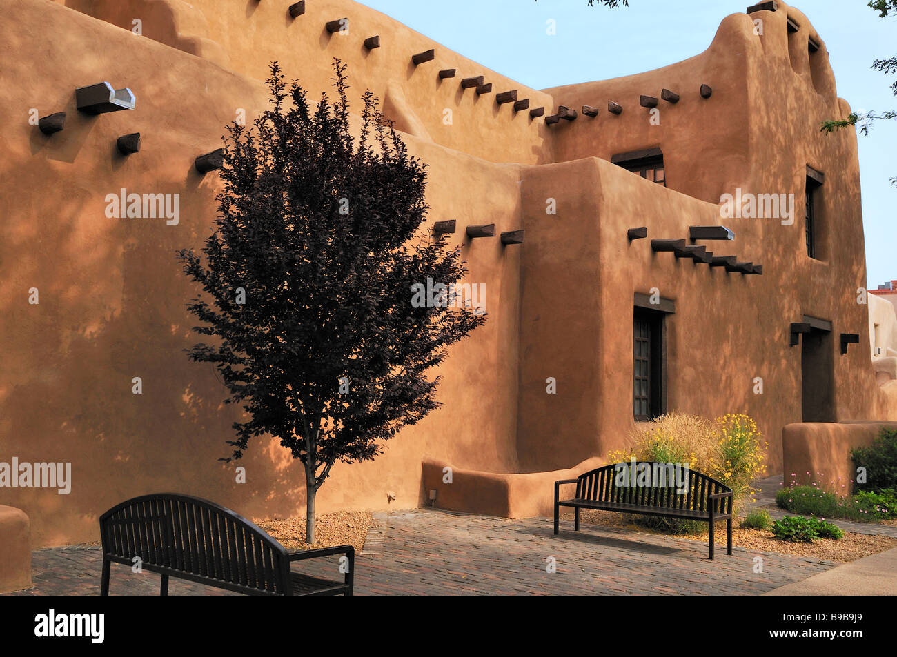 historical architecture of Santa Fe, New Mexico Stock Photo - Alamy