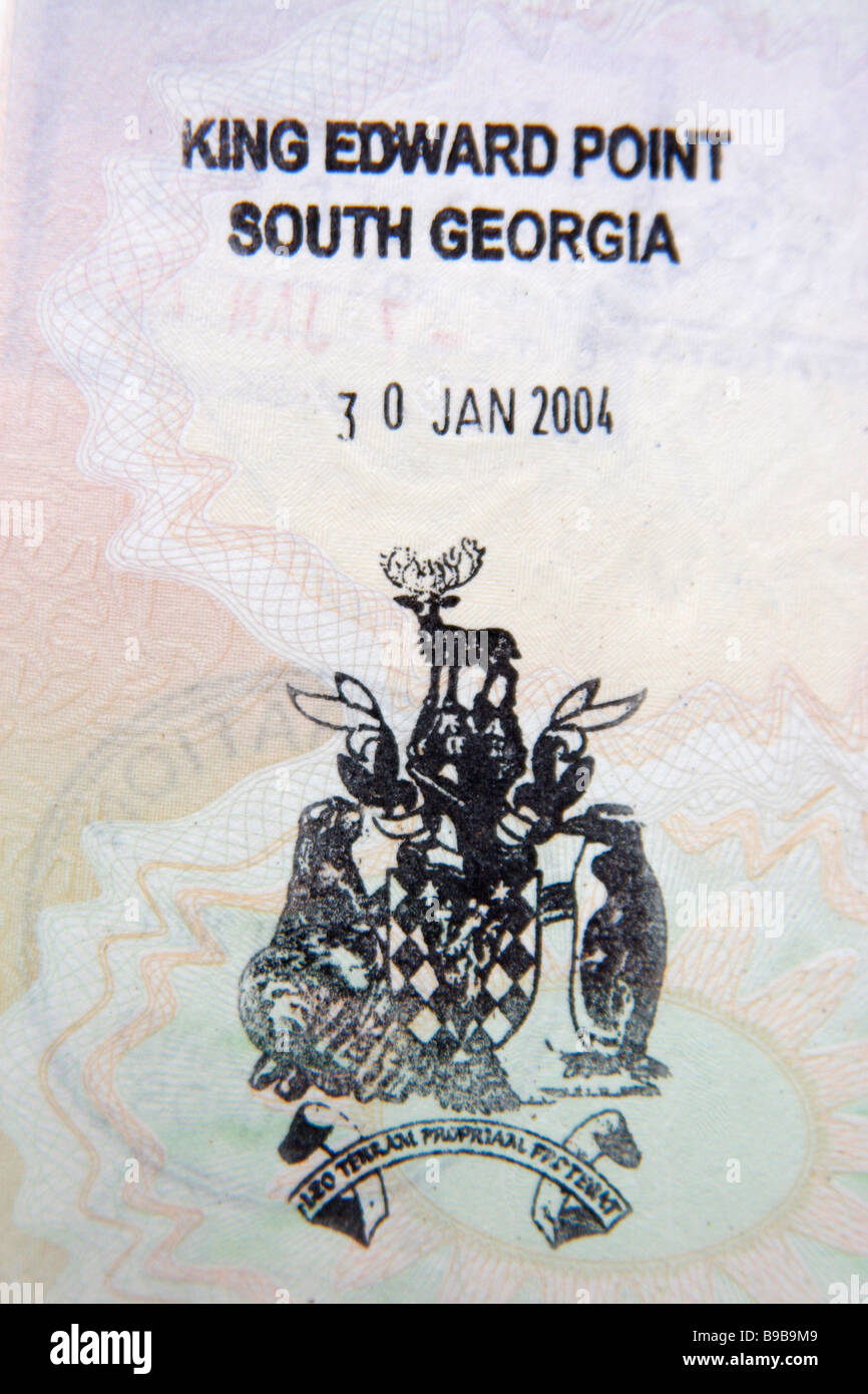 Rare Antarctic passport stamp for the South Georgia Island,Antarctica ...