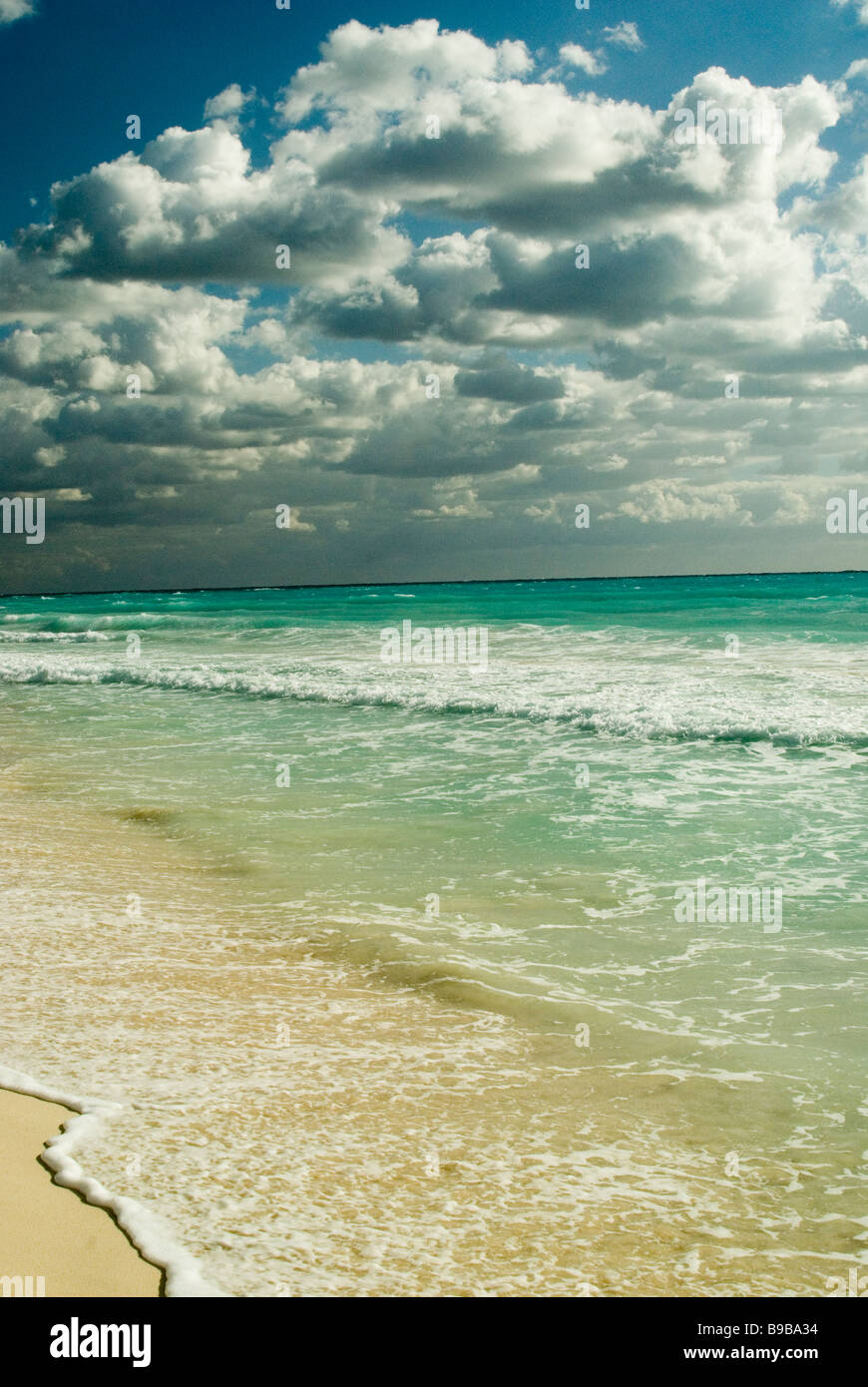Playacar Beach, Playa del Carmen, Yucatan Peninsular, Mexico Stock ...