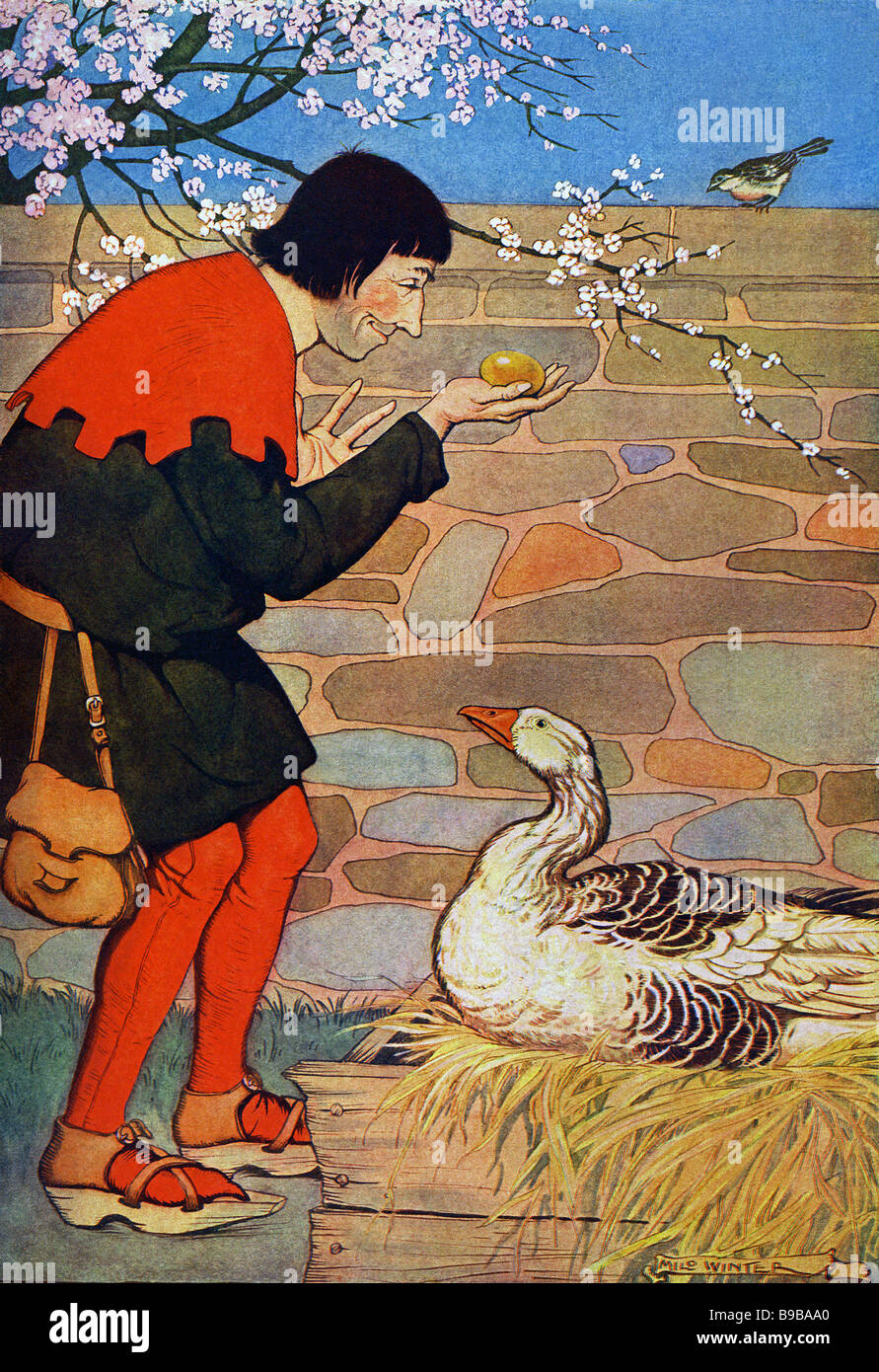 Aesops goose and golden egg b9baa0 hi-res stock photography and images ...