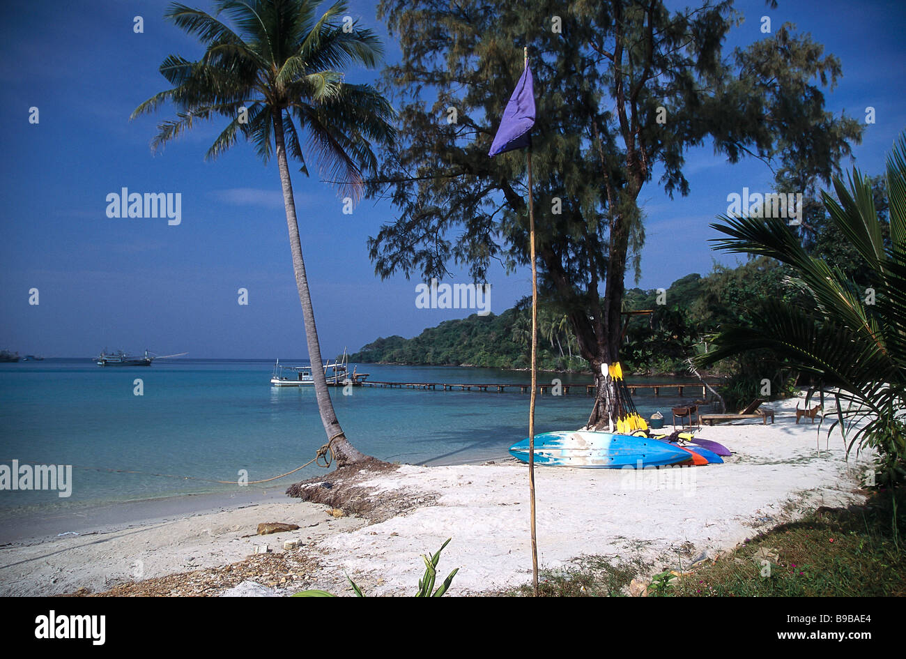 Part of Bangbao Bay and beach in Ko Kood in Thailand Stock Photo - Alamy