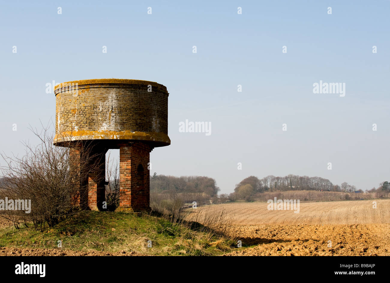 Water tower farm structure farming rural countryside cultivation field ...