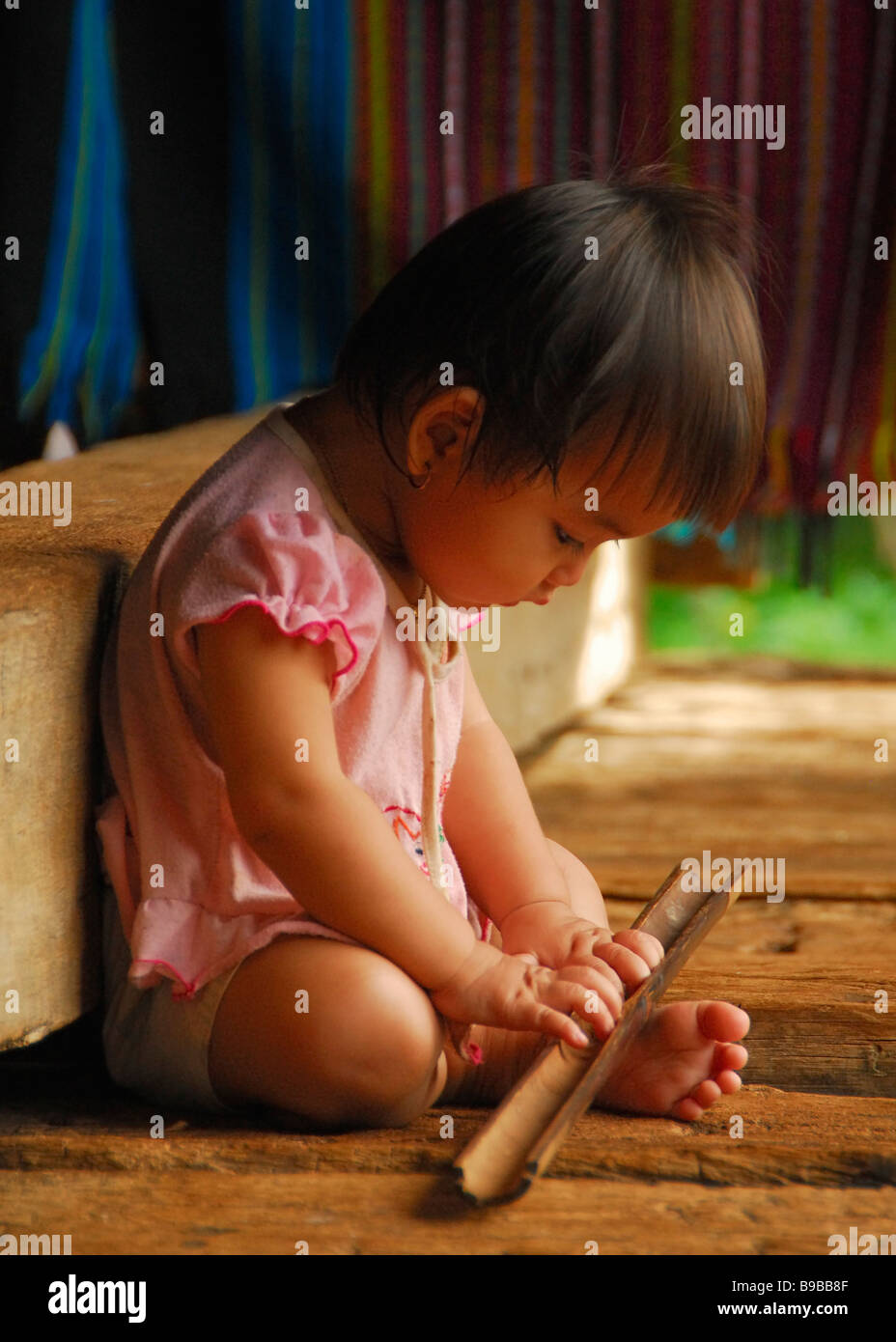 Young Village Girl, Rural Laos Stock Photo - Alamy