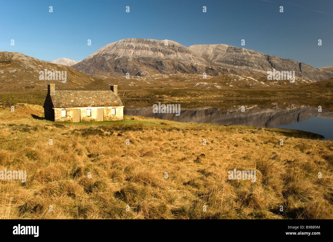 Loch Stack and Arkle Sutherland Scotland Stock Photo - Alamy