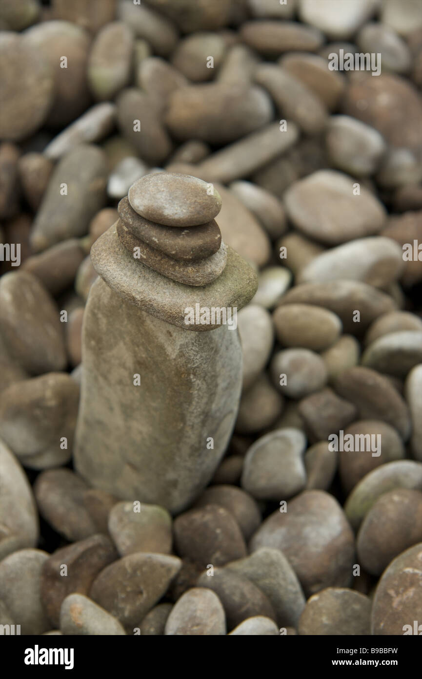 Zen rock sculpture Stock Photo - Alamy