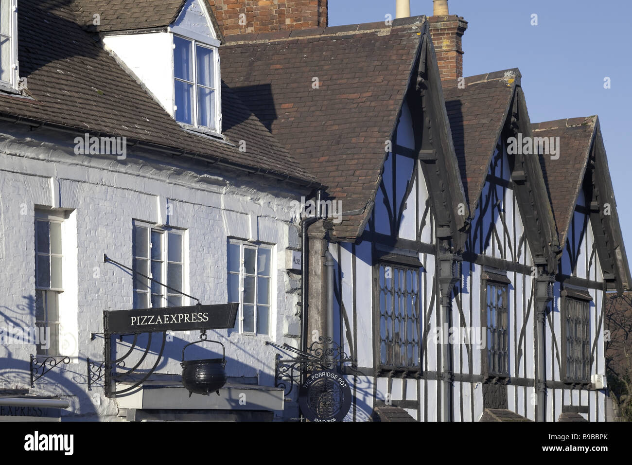 Old buildings in Warwick Stock Photo - Alamy