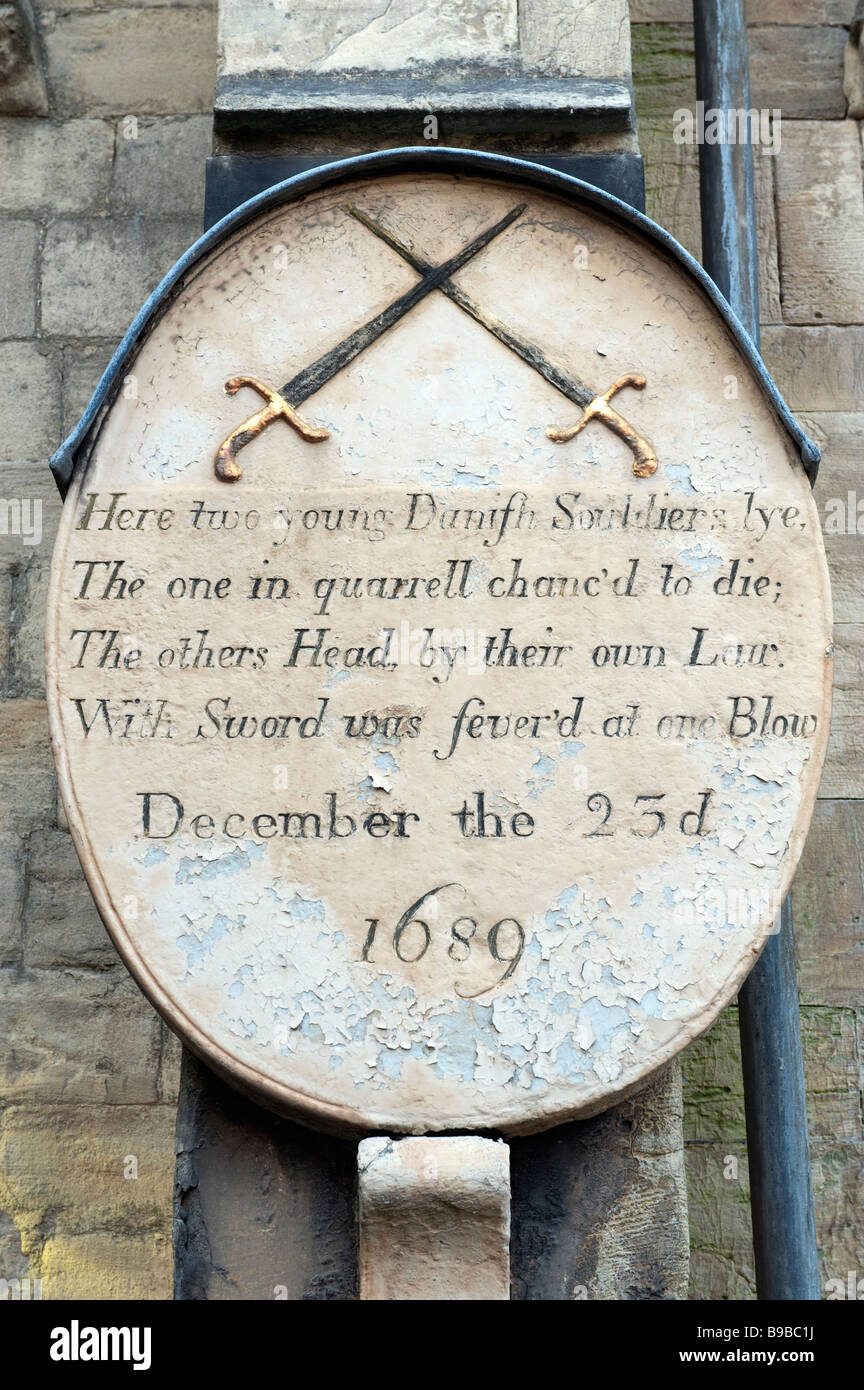 Memorial Plaque on the wall of St Marys Church in Beverley,"East Riding ...