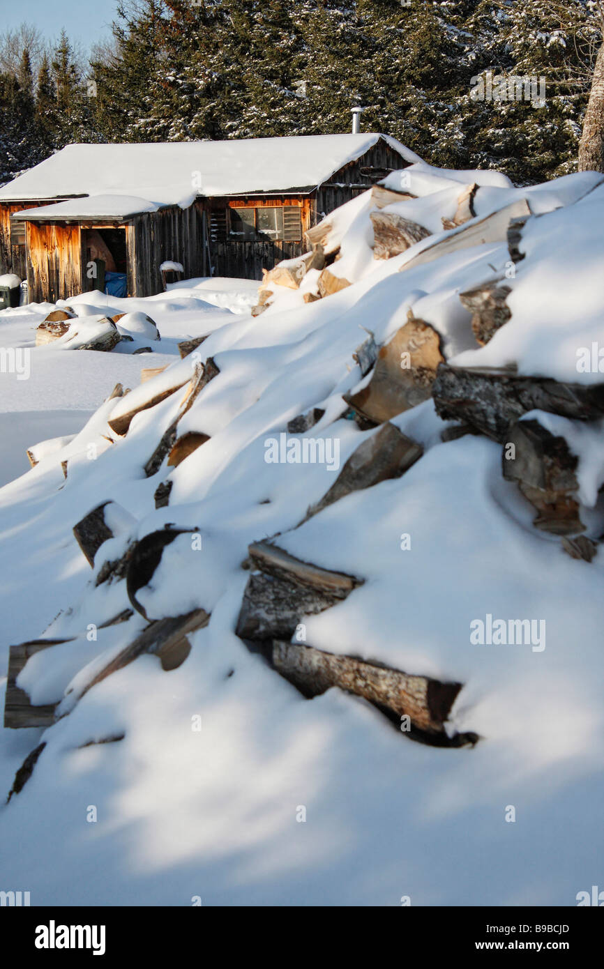 Munising Upper Peninsula Michigan MI beautiful winter landscape with ...