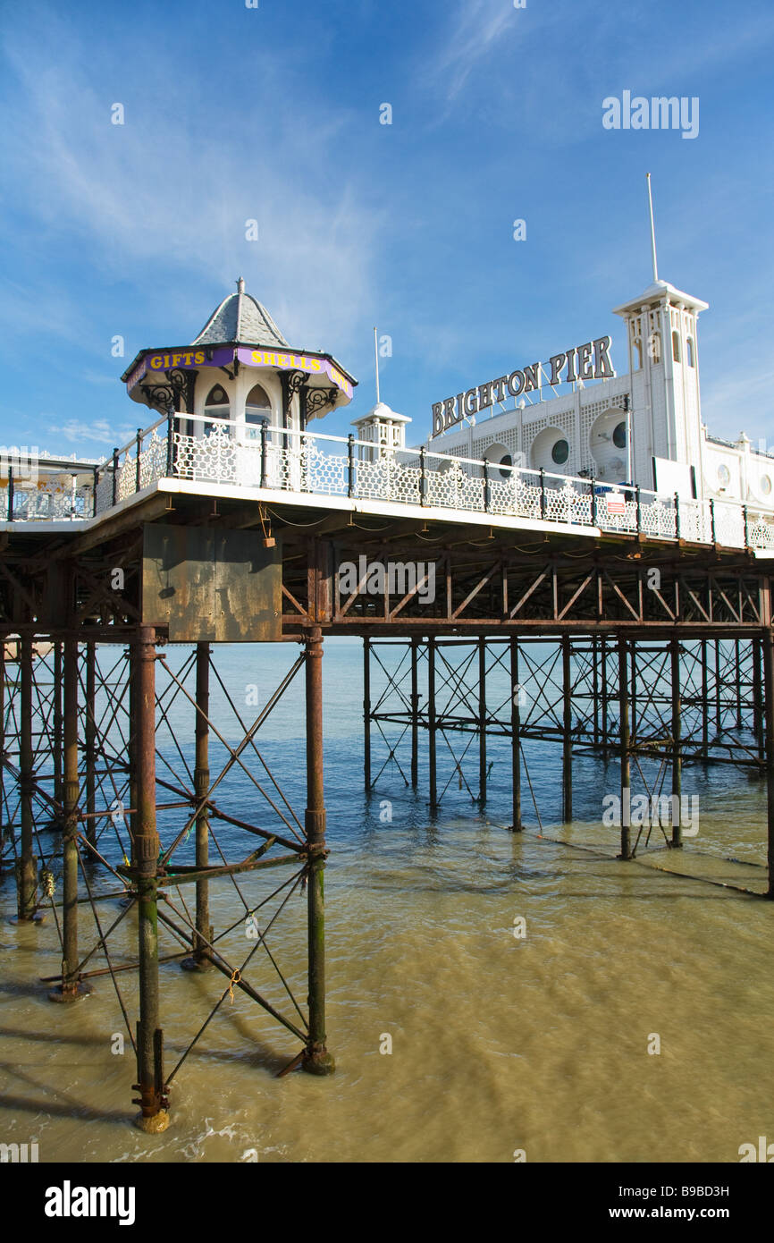 Brighton Pier England UK United Kingdom GB Great Britain British Isles ...