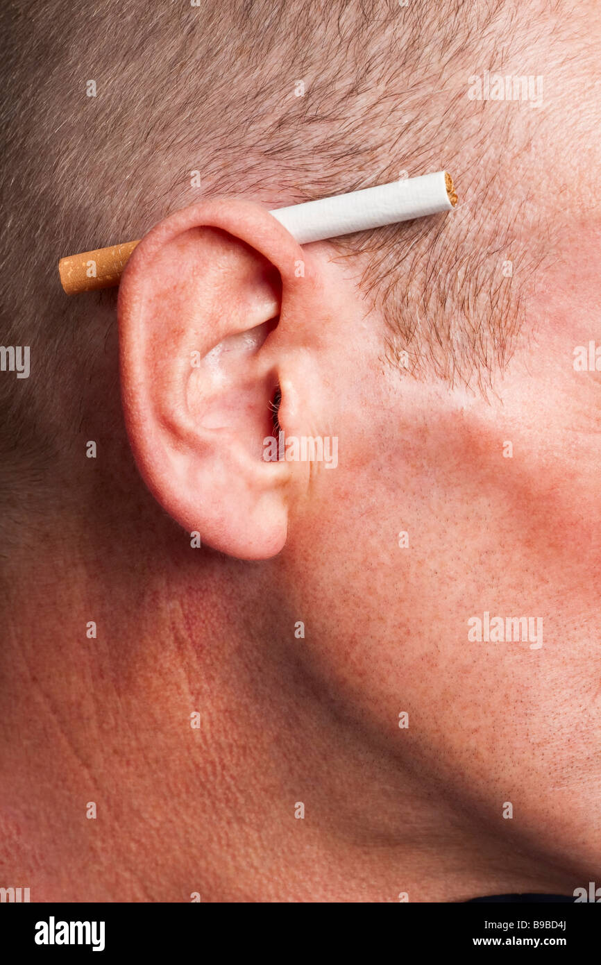 Cigarette behind ear hi-res stock photography and images - Alamy