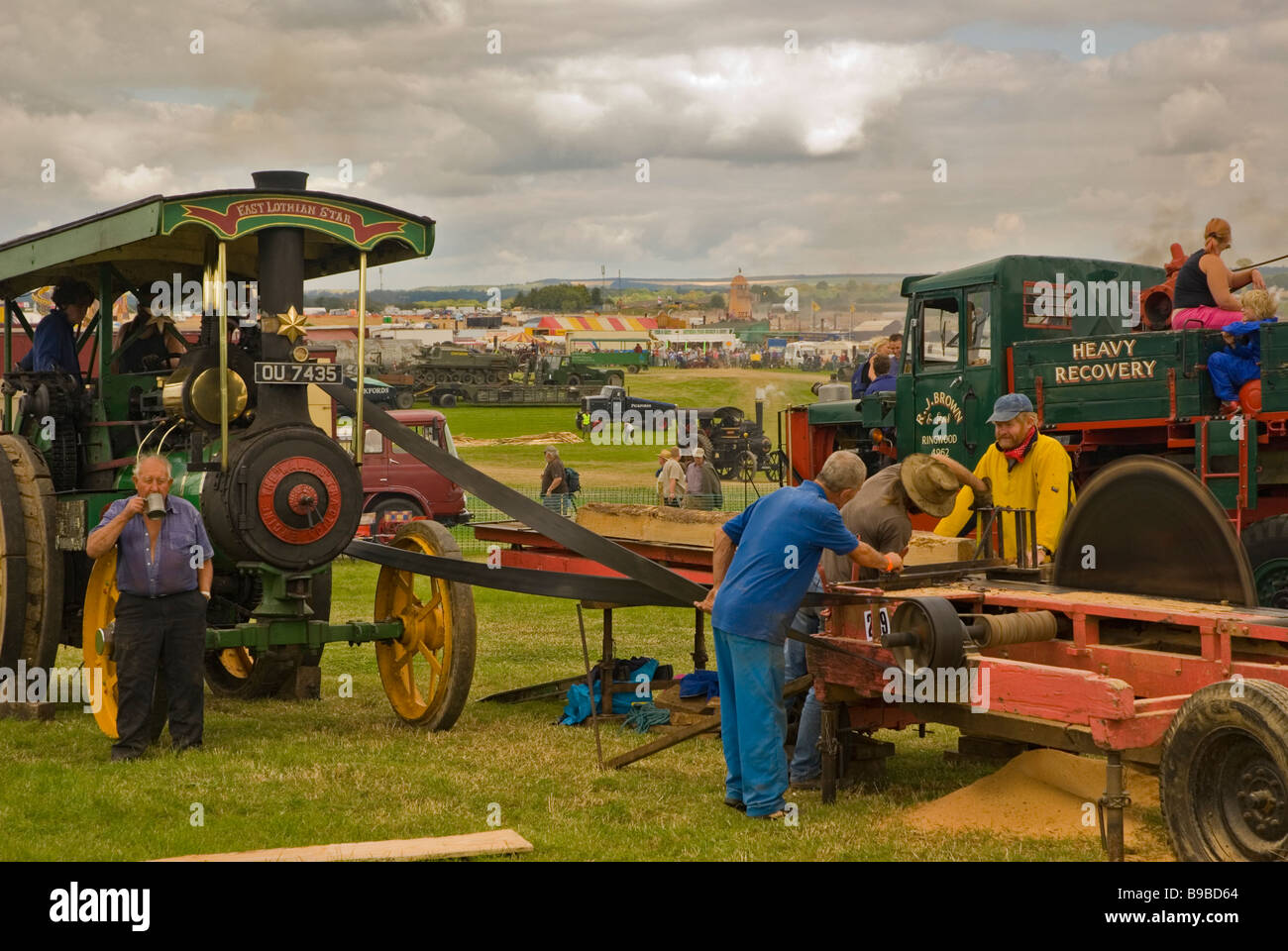 The Steam Saw in Action Stock Photo - Alamy