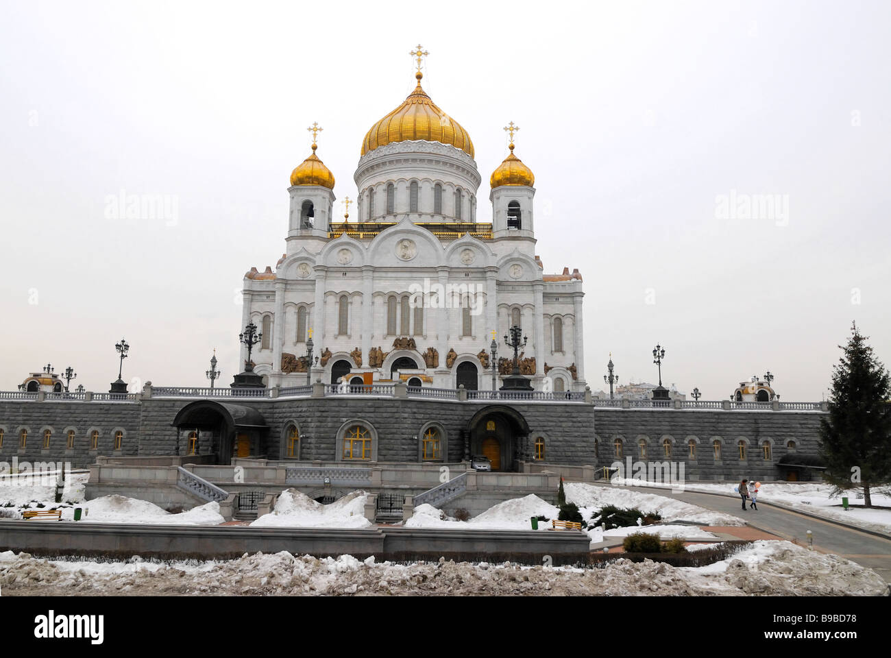 View on the cathedral of Christ the Saviour Moscow Russia Stock Photo ...