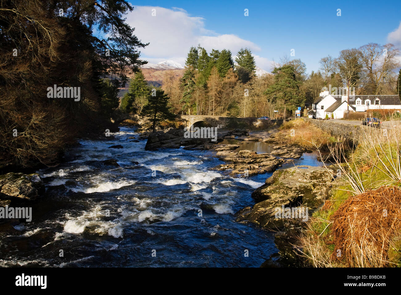 The falls of Dochart at Killin, Stirlingshire, Scotland Stock Photo - Alamy
