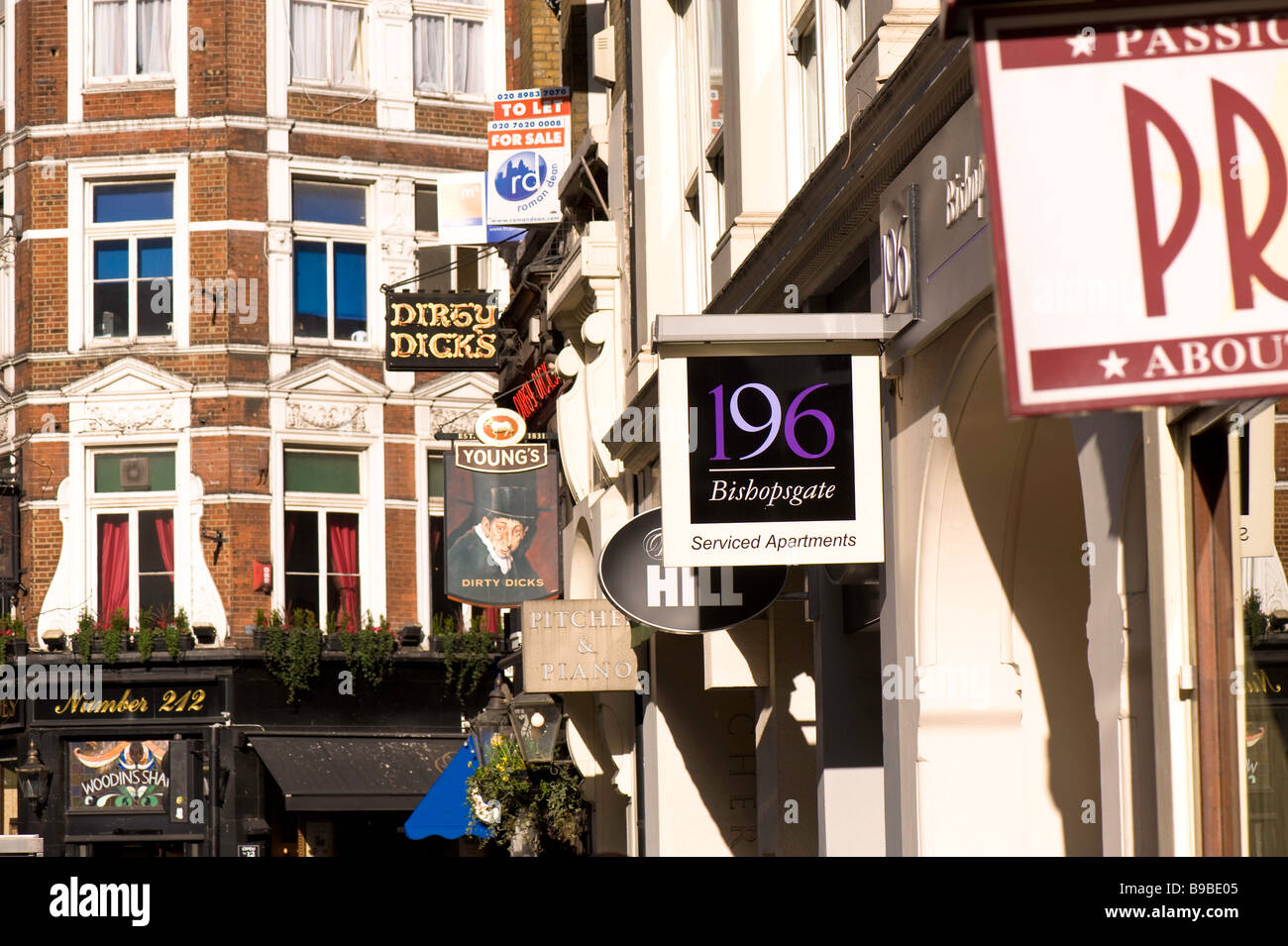 Bishopsgate road hi-res stock photography and images - Alamy