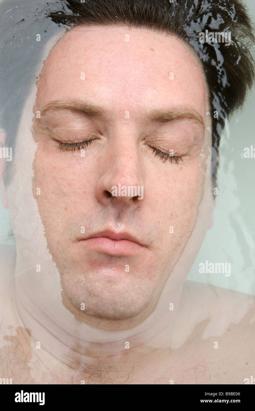A man in a bath Stock Photo - Alamy