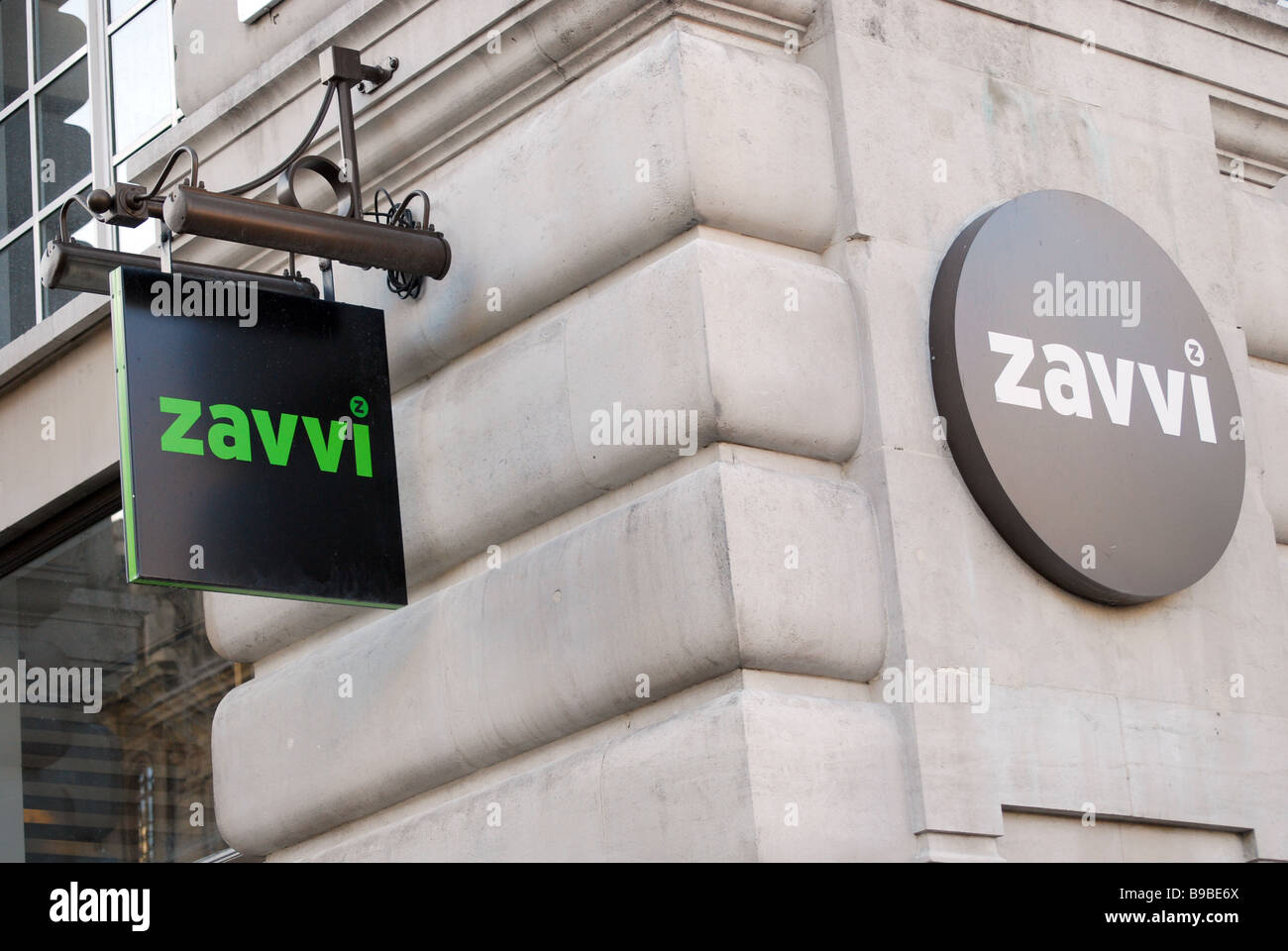 Zavvi Signage Oxford street Logo design Stock Photo - Alamy
