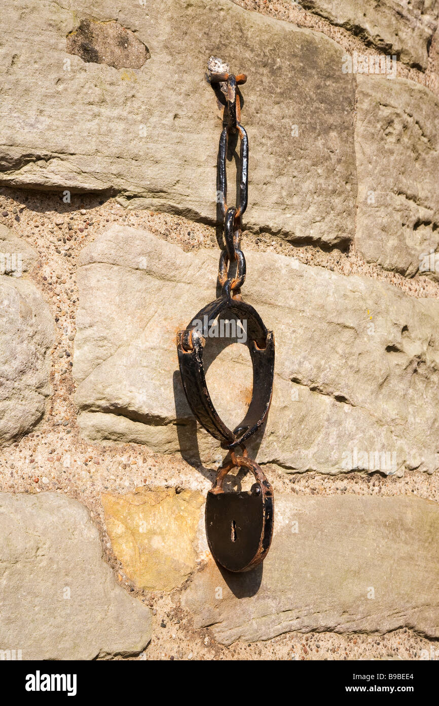 Handcuffs Shackles Chains In Pipe Shape Old Rust Pair Prison Vintage