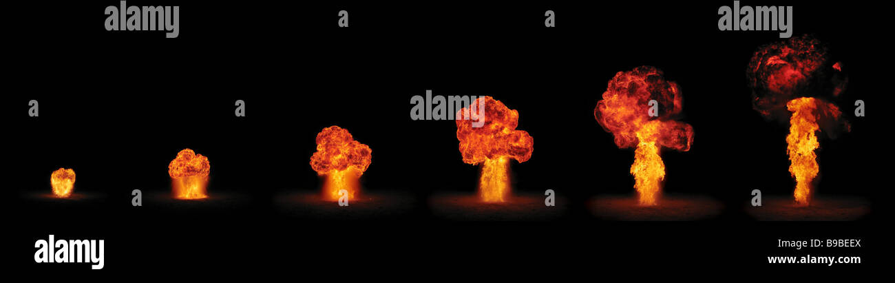 Fireball explosion flames fireballs hi-res stock photography and images ...