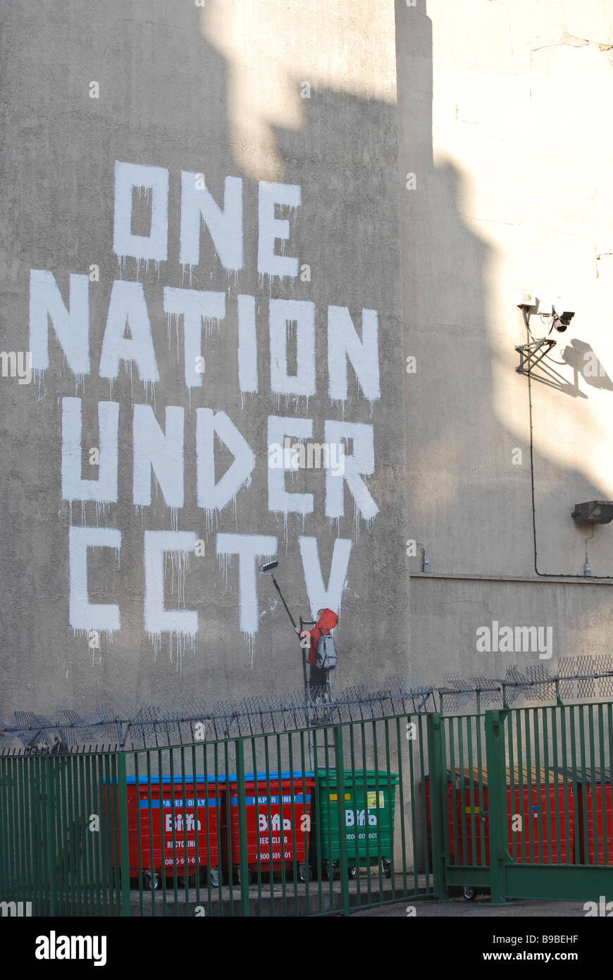 Banksy graffiti cctv hi-res stock photography and images - Alamy