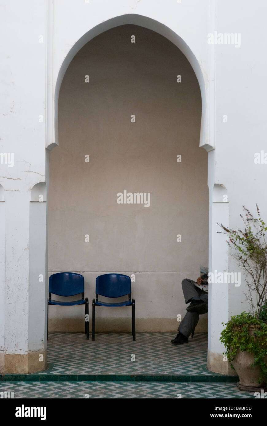 Security guard sitting on chair hi-res stock photography and images - Alamy