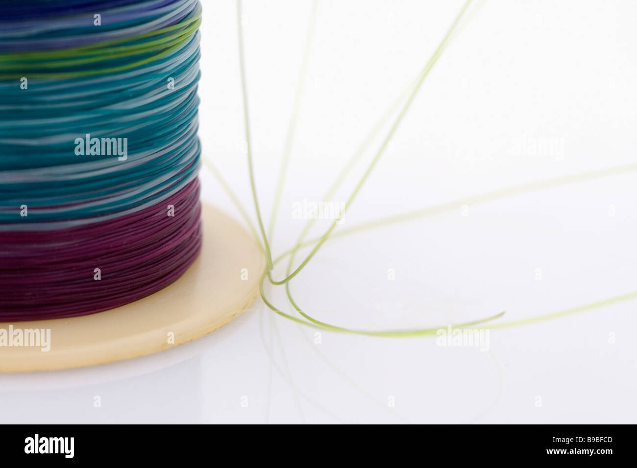 Fishing line becomes unspooled Stock Photo - Alamy