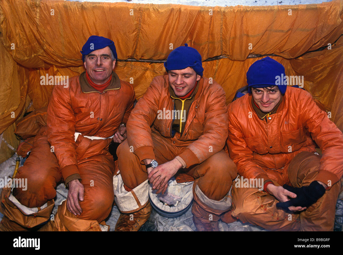 International space crew comprising Russian Pilot Cosmonaut Yury ...