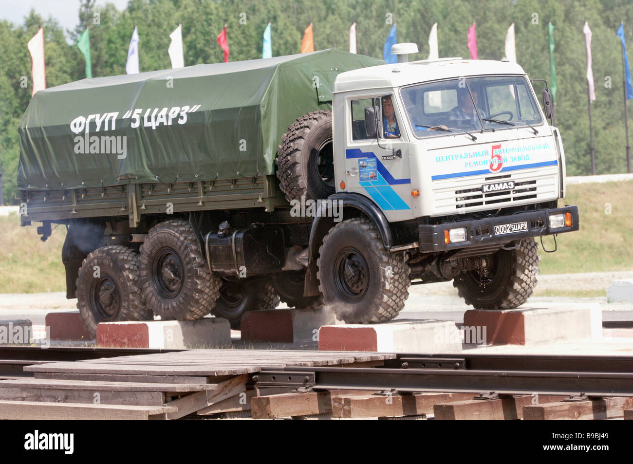 A Kamaz truck at the 5th International Exhibition of Arms Military ...