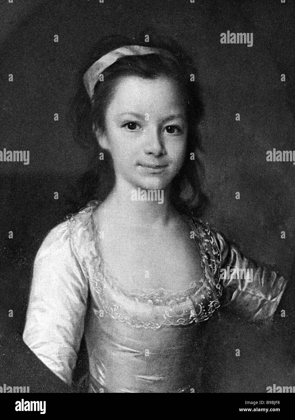 Reproduction of Dmitry Levitsky s painting Portrait of Countess Anna ...