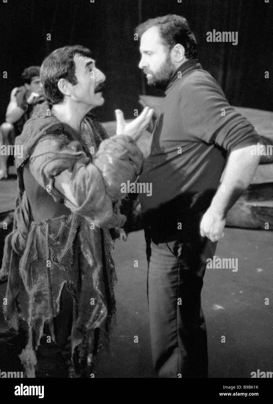 Rehearsing play Stone Age Detective Story by Alexander Volodin Produced ...