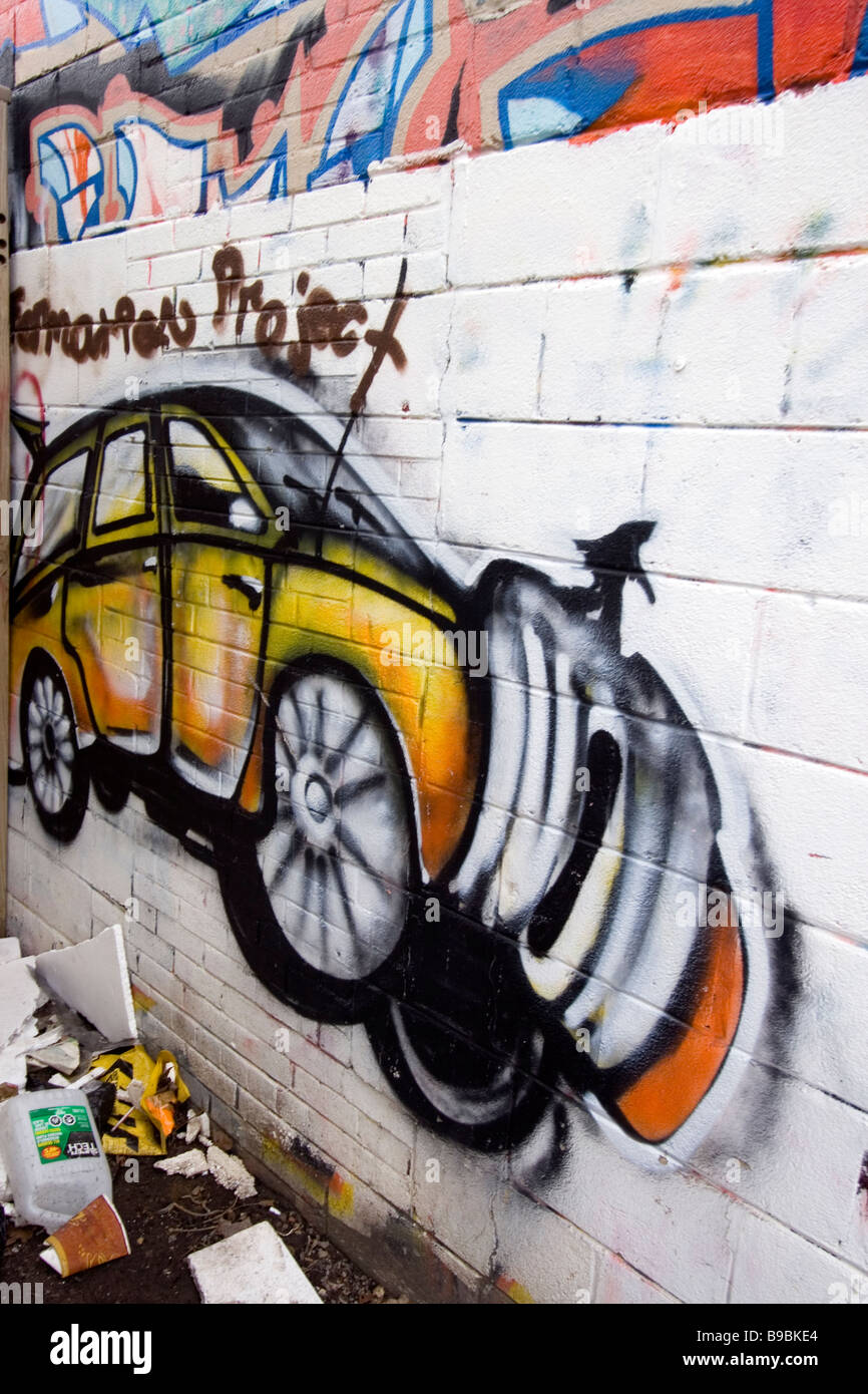 Graffiti car hi-res stock photography and images - Alamy