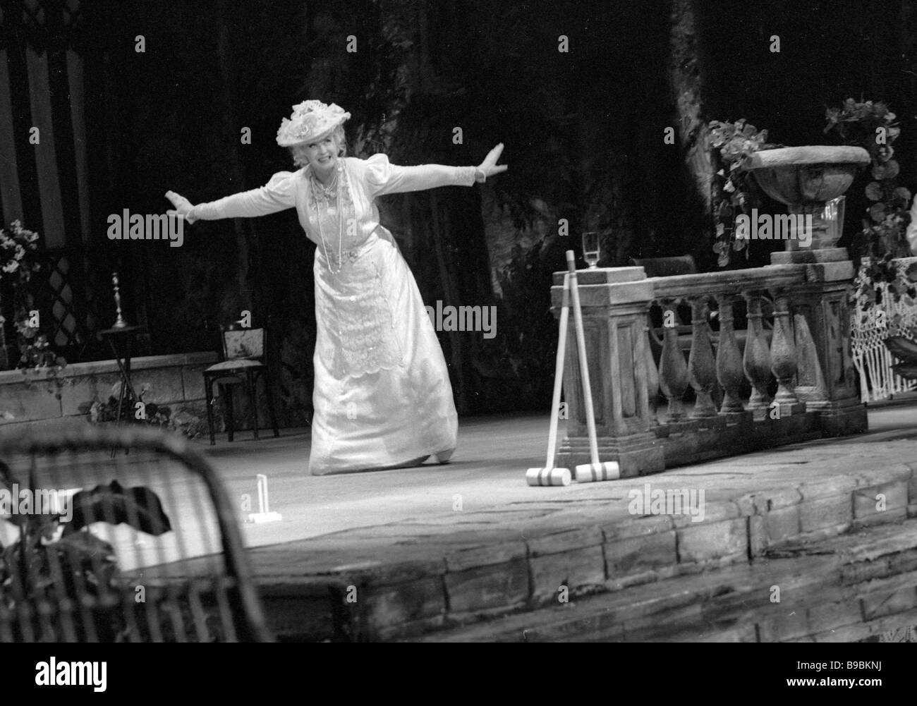 Actress Nina Shatskaya as Arkadina in the Seagull performance based on ...