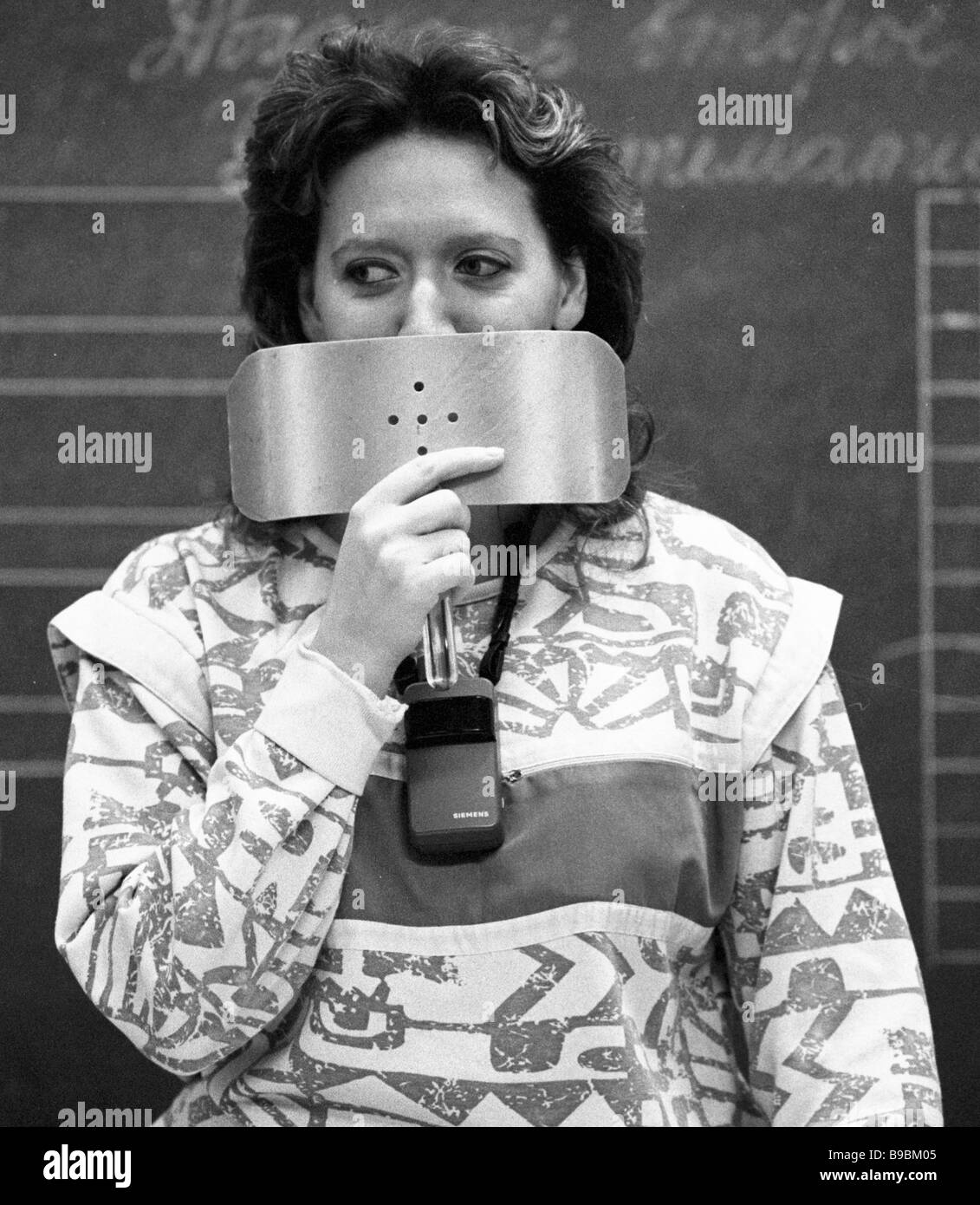 A teacher from the boarding school for hearing impaired and late deaf ...