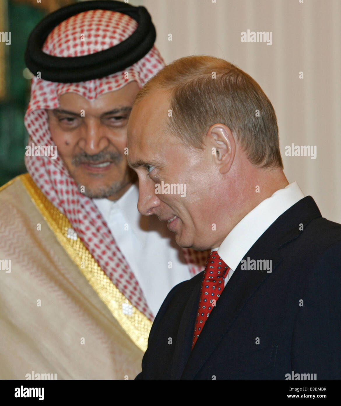 HRH Prince Saud Al Faisal Foreign Minister of Saudi Arabia left and ...