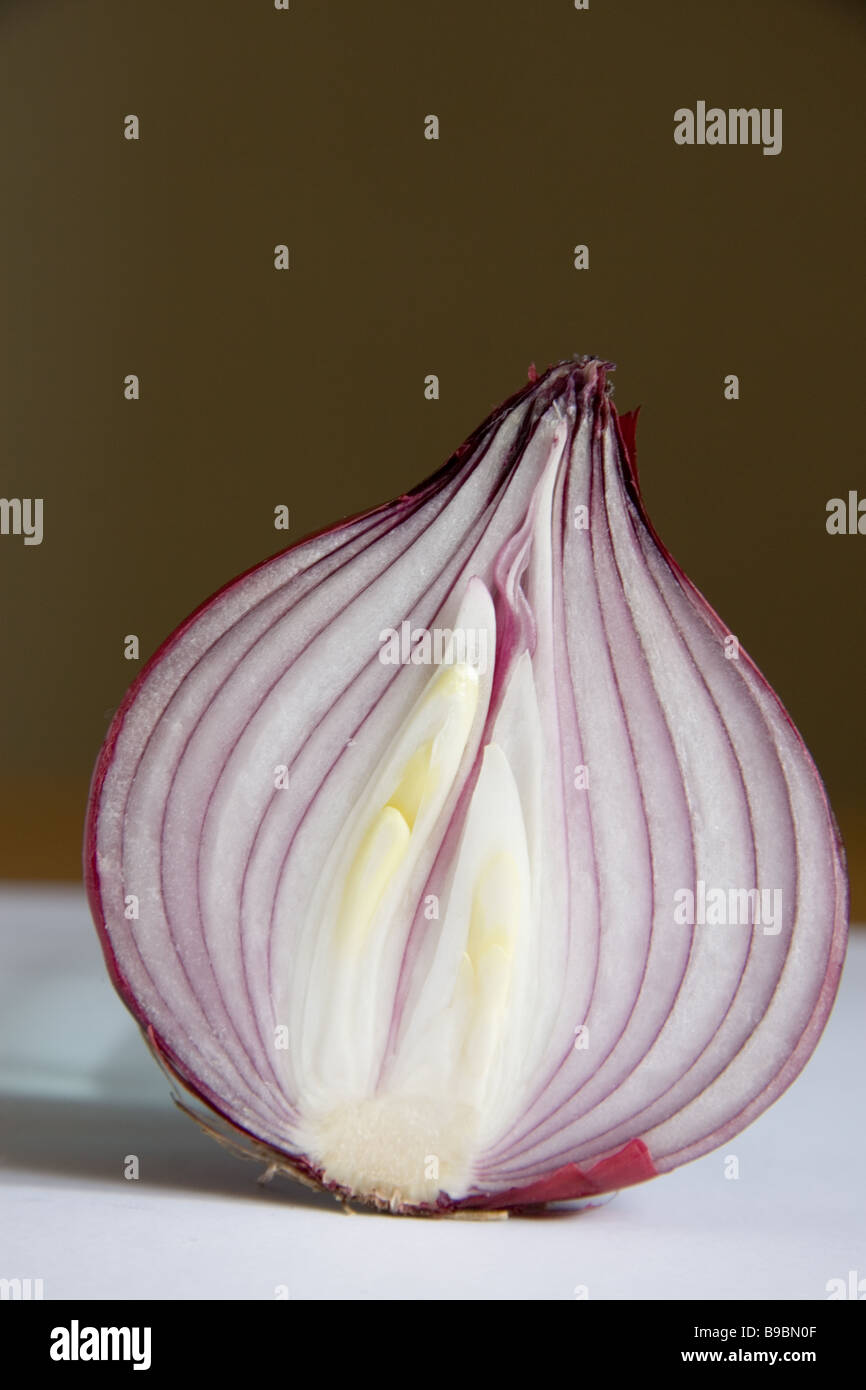Section single red onion sliced hi-res stock photography and images - Alamy