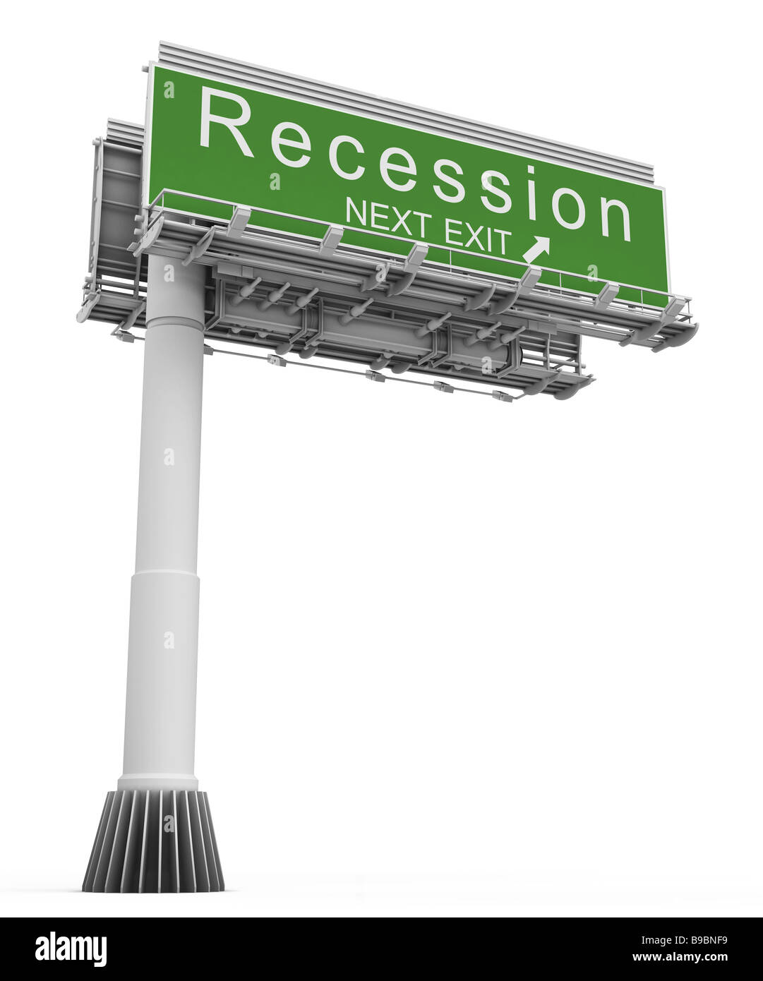 Recession road sign hi-res stock photography and images - Alamy