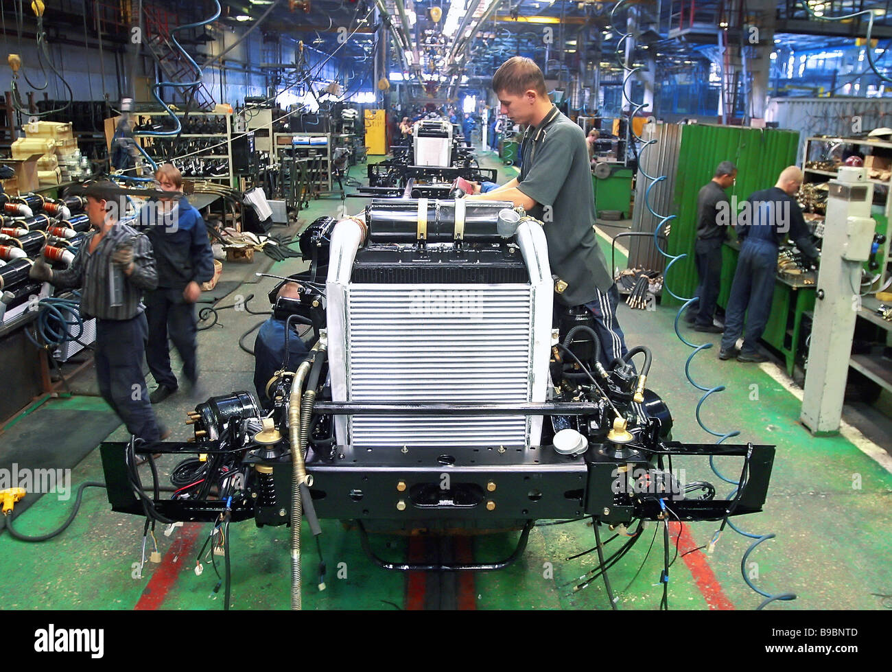 Main assembly line of the Minsk Auto Works Stock Photo - Alamy