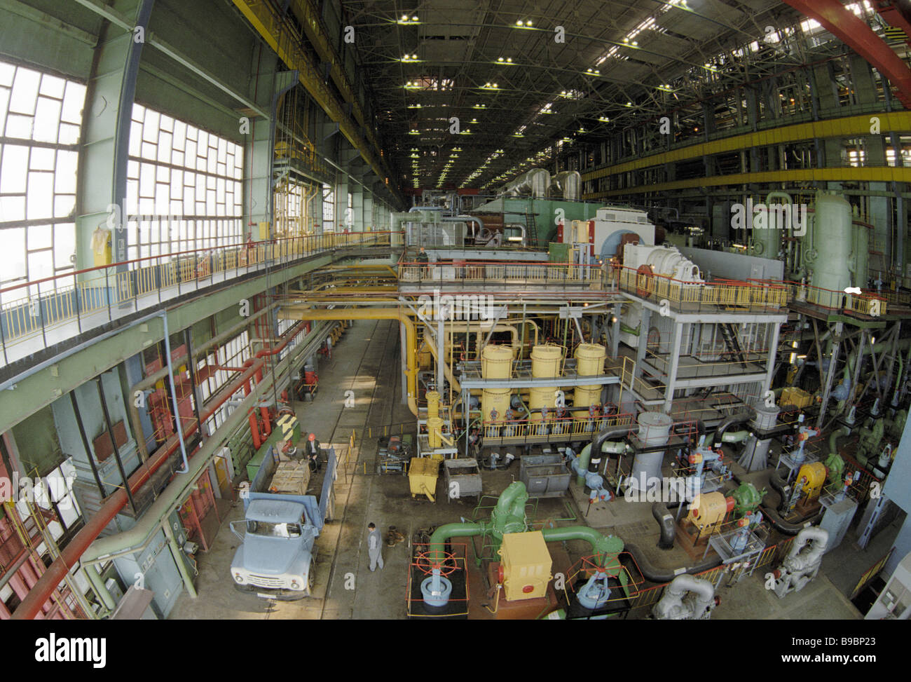Engine room of turbine section of Kalinin nuclear power plant s first ...