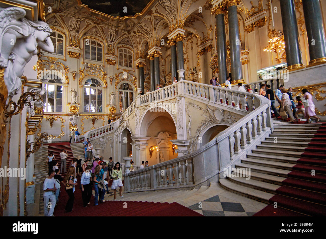 The Jordan Stair State Hermitage Museum St Petersburg Stock Photo - Alamy