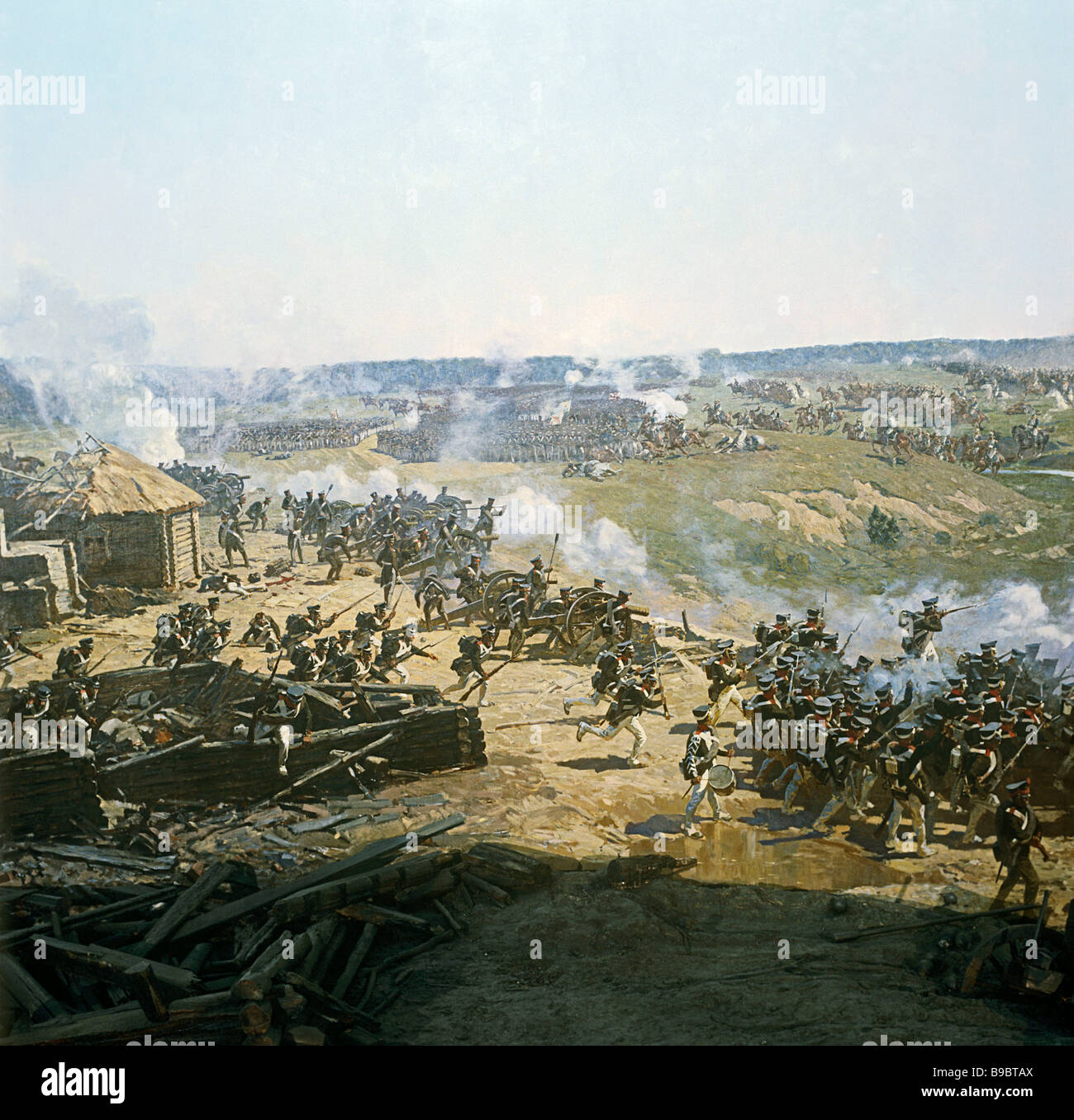 Franz Rubo s panorama of the Battle of Borodino one of the key events ...