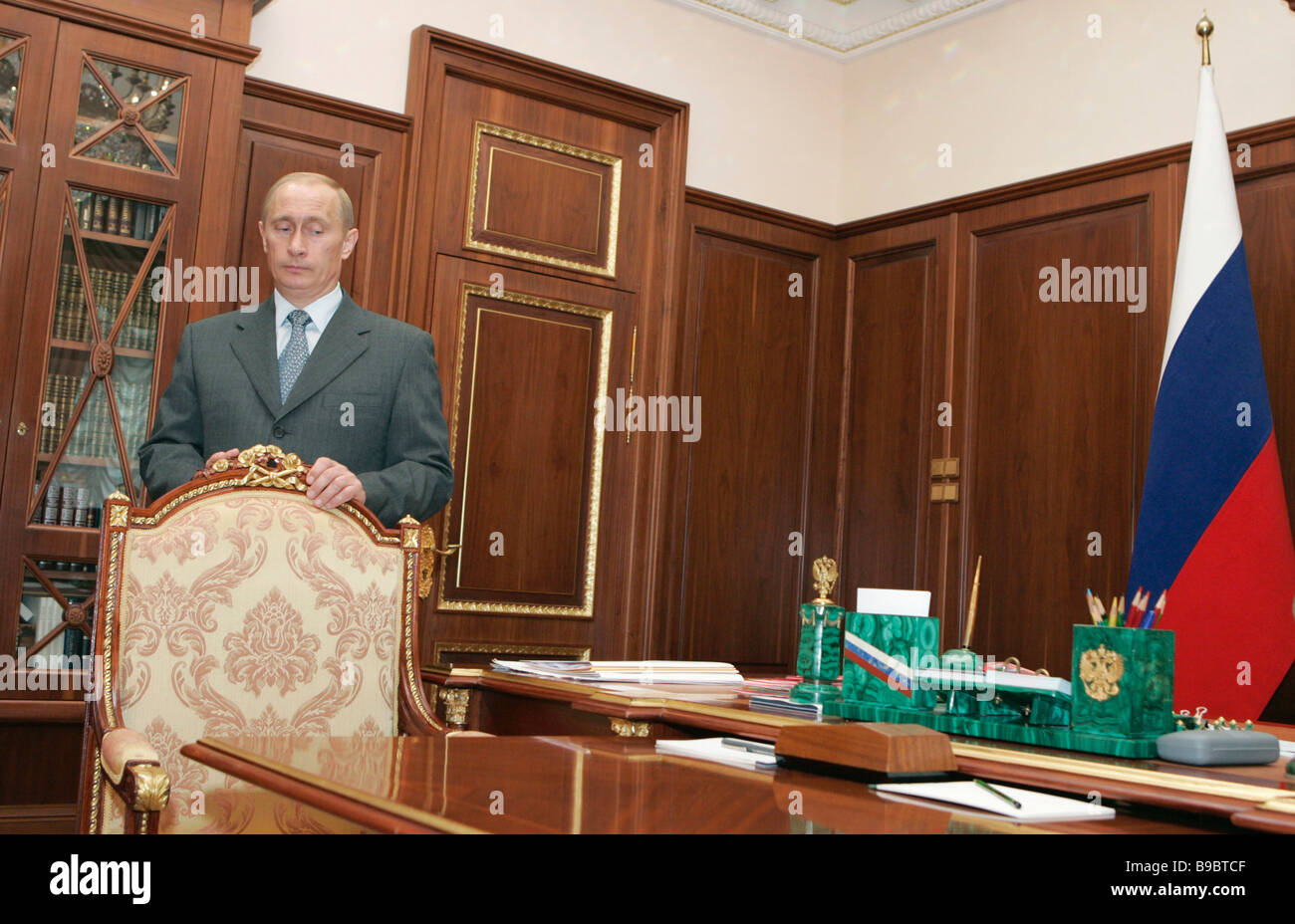 Russian President Vladimir Putin in the Kremlin Stock Photo - Alamy