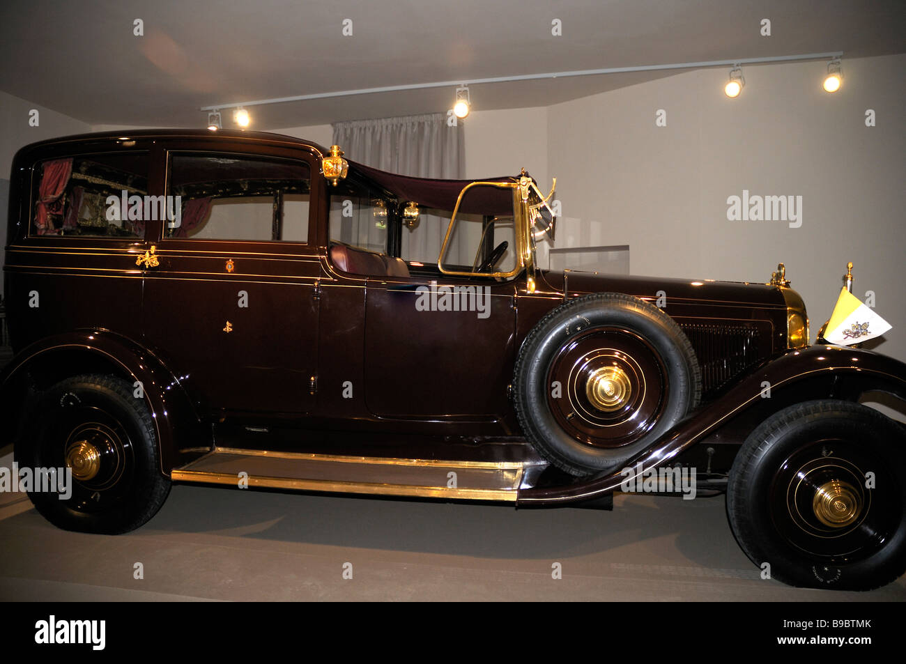 Citroen Car which was the first Pope Mobile in exhibition in St Peter's ...