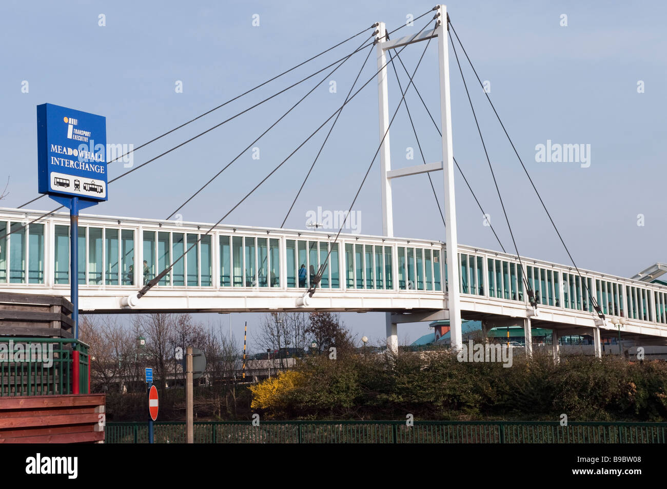 Footbridge over the River Don, Meadowhall Interchange,Sheffield, "South ...