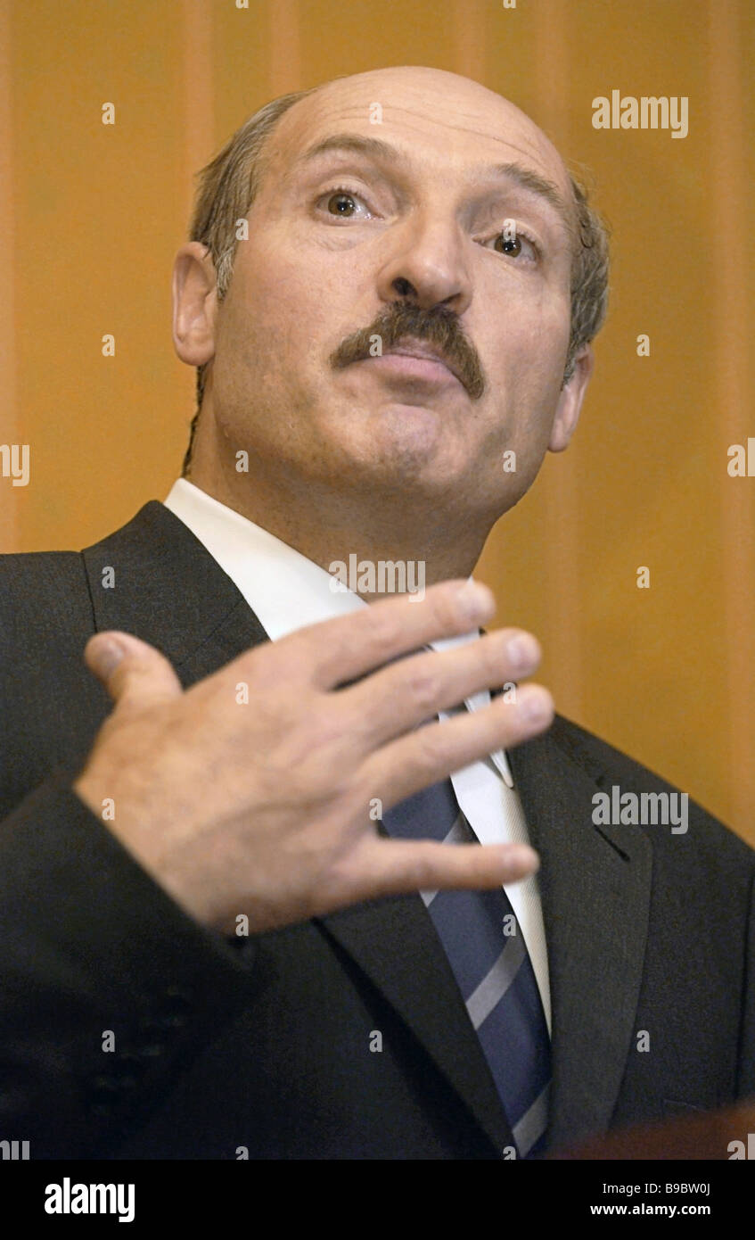 Belarusian President Alexander Lukashenko Stock Photo - Alamy