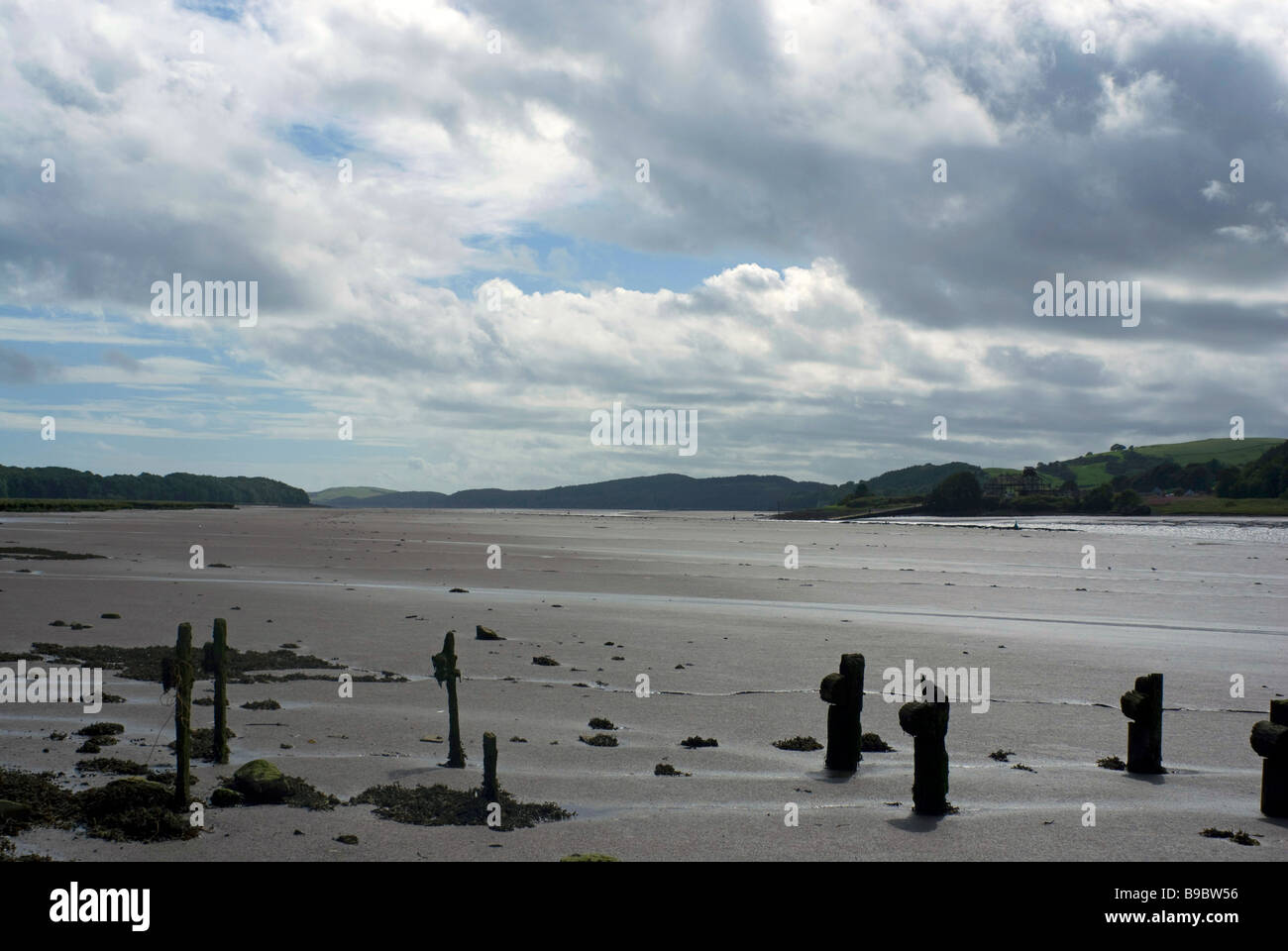 View of River Dee estuary near Kirkcudbright, Dumfries and Galloway ...