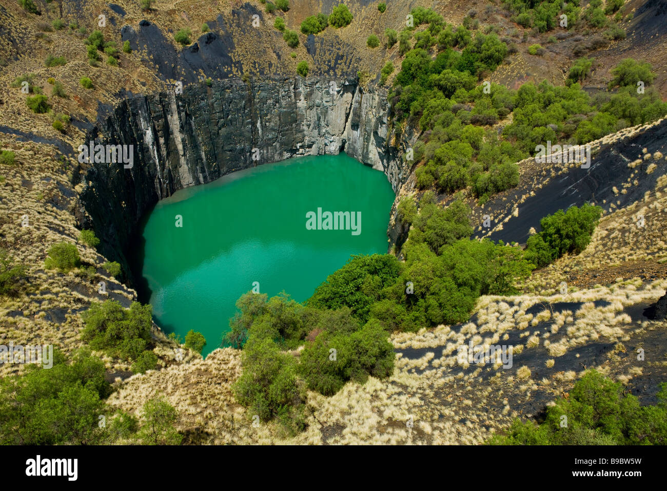 Big Hole ( the largest hole excavated by hand ) at Kimberley Stock ...
