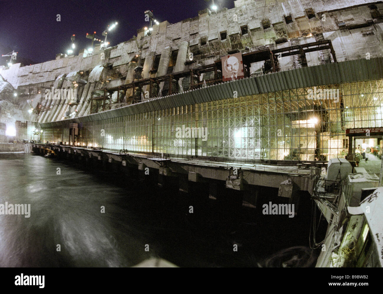The Lenin Sayan Shusha hydropower station Stock Photo - Alamy