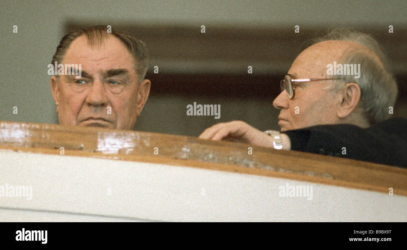 The USSR Defense Minister Dmitry Yazov left and the USSR KGB chairman ...