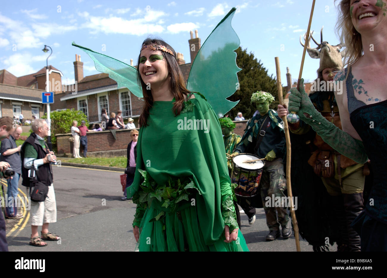 Jack in the Green Mayday festival. Hastings, East Sussex, England, UK ...